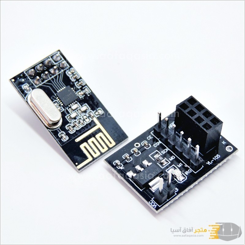 NRF24L01 2.4GHz Wireless RF Transceiver Module + Adapter 8 Pin on-Board ...